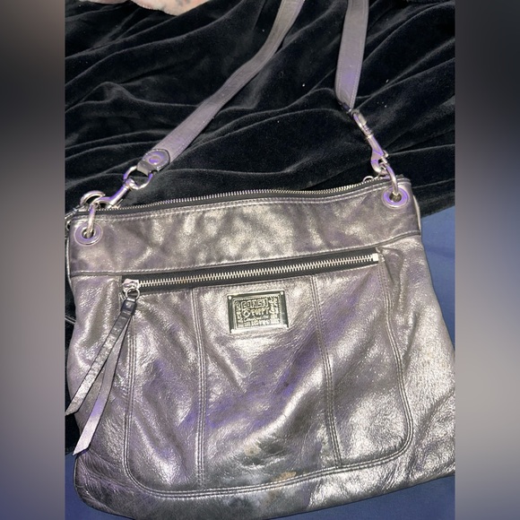 Coach | Bags | Metallic Silver Coach Purse Crossbody | Poshmark